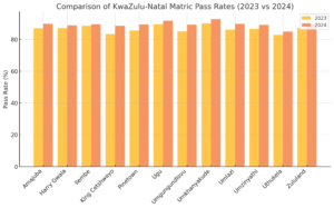 District Matric Pass Rate of 2024 - School Hive