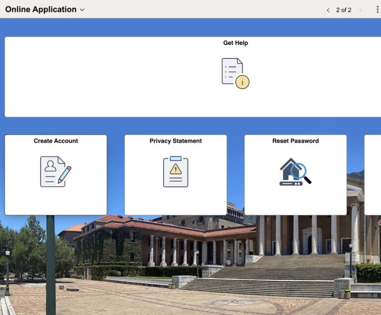 UCT Online Application for 2026 - School Hive