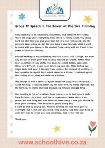 40+ Grade 12 Speech Topics - South African - School Hive