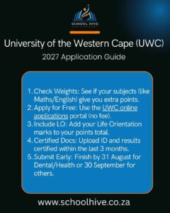 UWC Online Applications for 2027 Undergraduate - School Hive