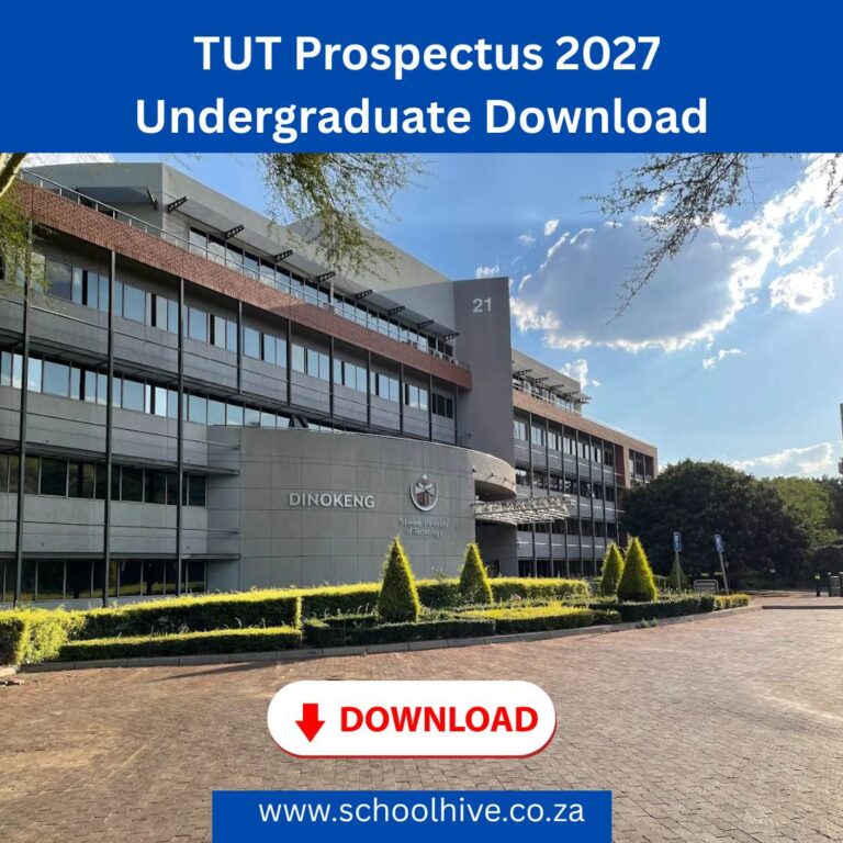 Tshwane University of Technology (TUT) 2027 Prospectus - School Hive